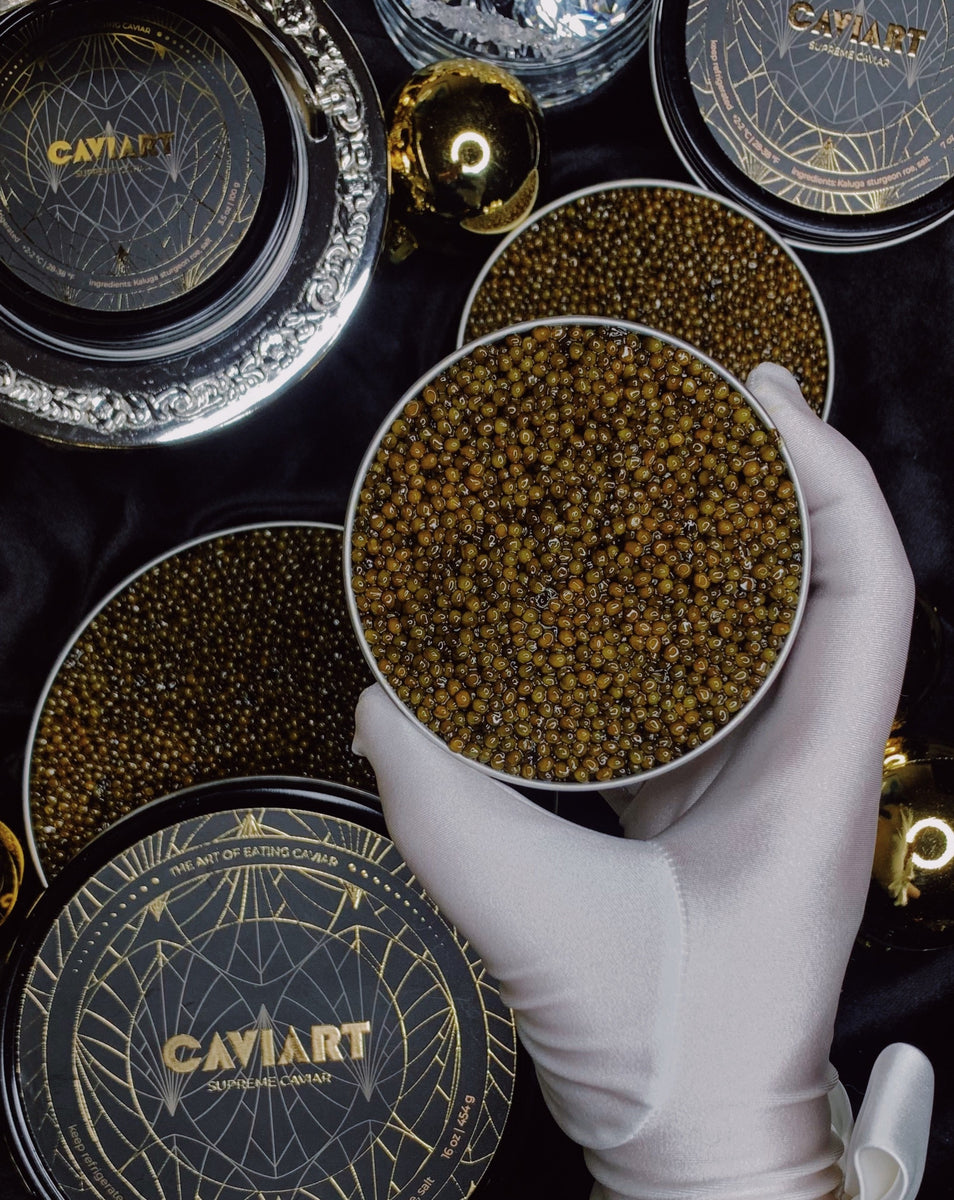 Kaluga Reserve Caviar, Caviart Supreme Sturgeon Roe 16 oz – Euro Gourmet